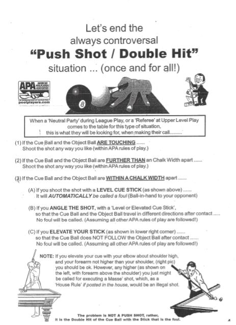 Push Shot/ Double Hit